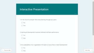 Learning Needs Analysis .pptx | Business Administration | Business