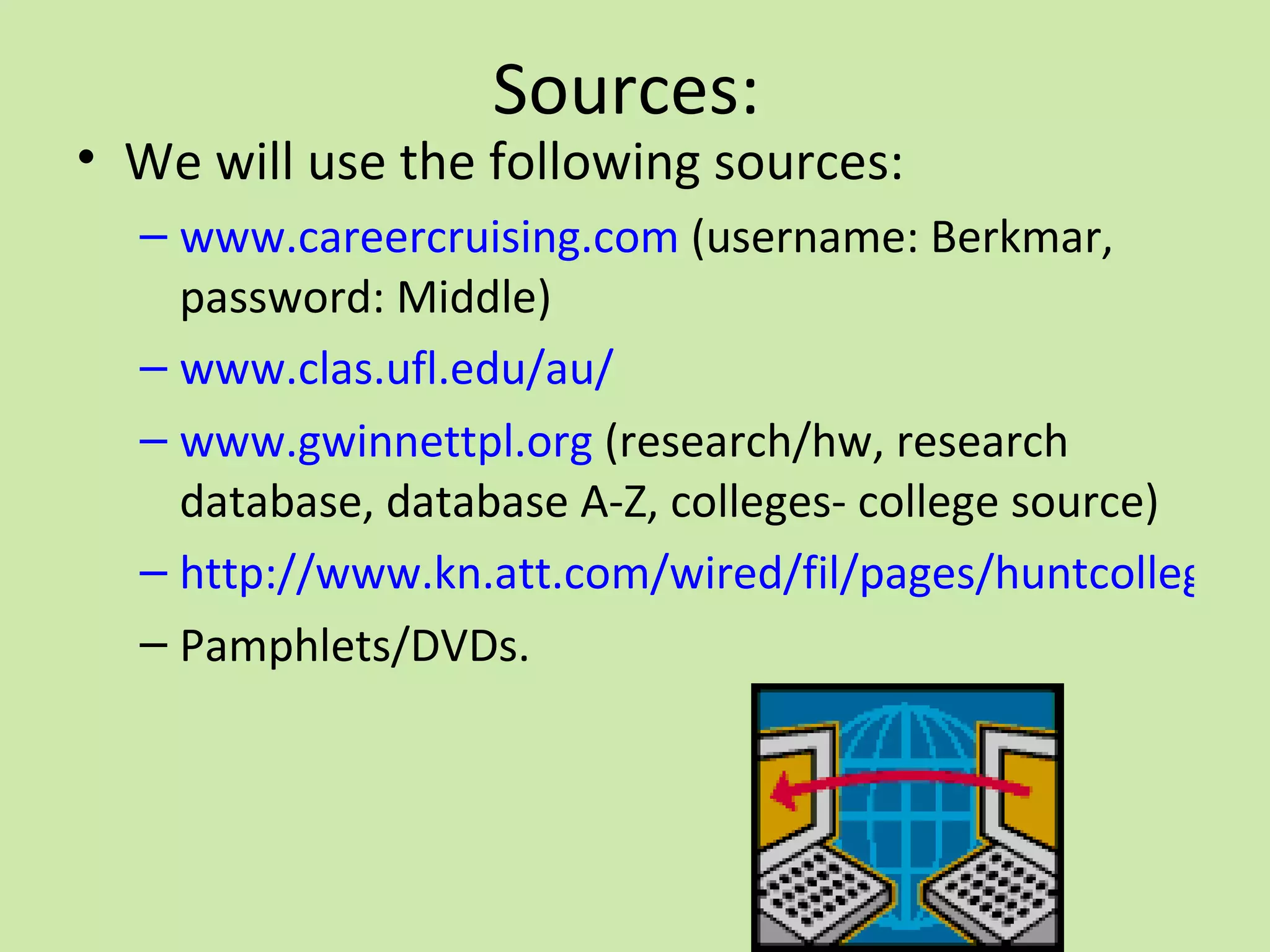 Interactive Ppt College Research Requirements | PPT