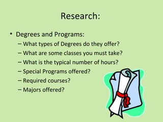Interactive Ppt College Research Requirements | PPT