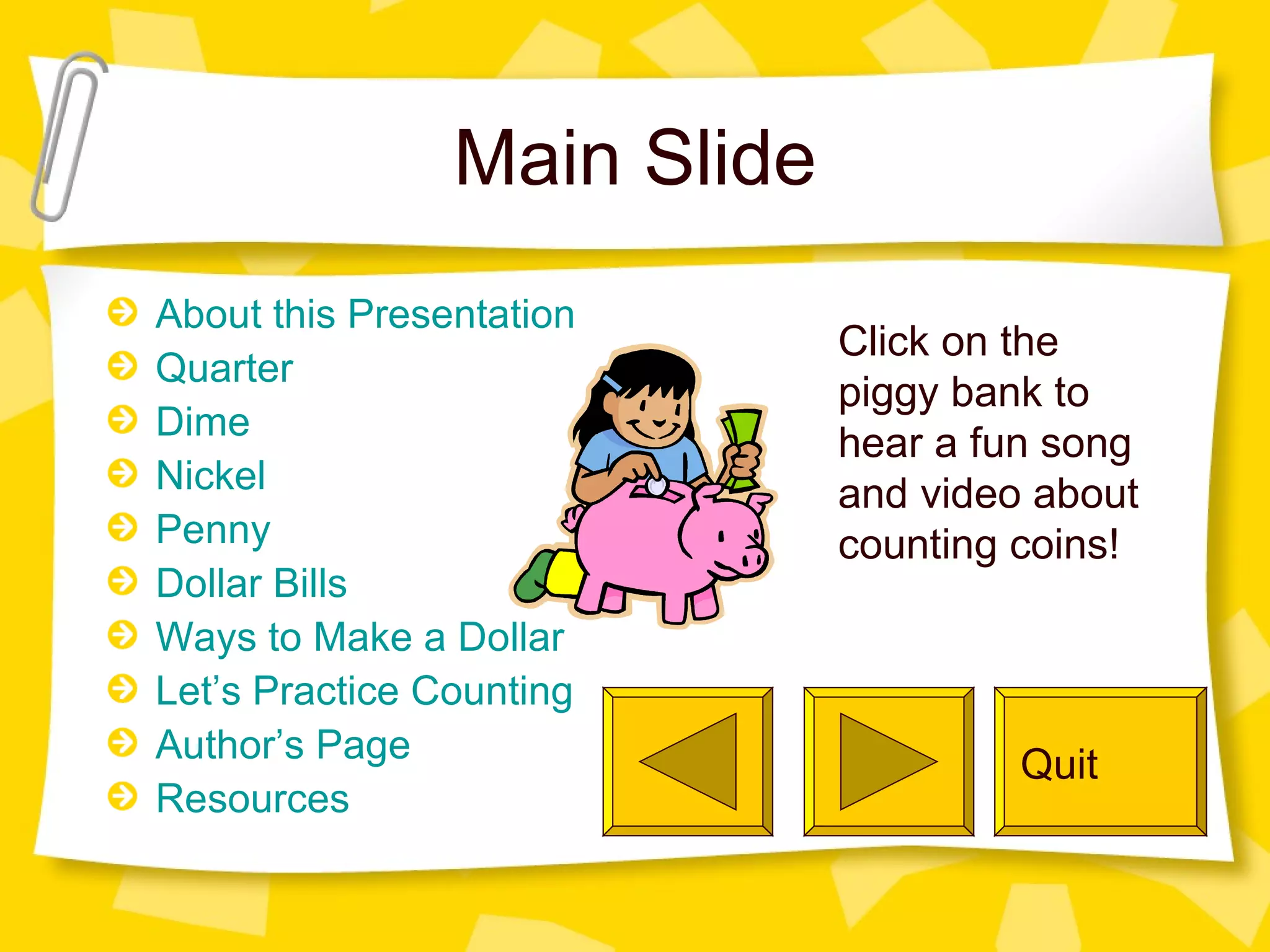 Interactive Money PowerPoint | PPT