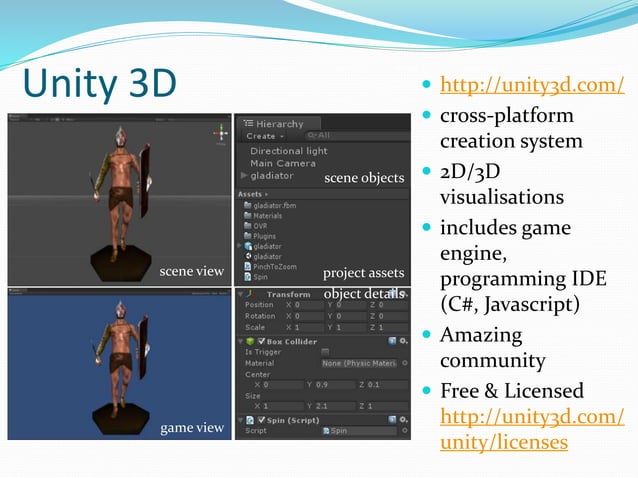 Visualization and Interactive Prototyping with Unity3D | PPTX | 3-D Graphics | Computer Software ...
