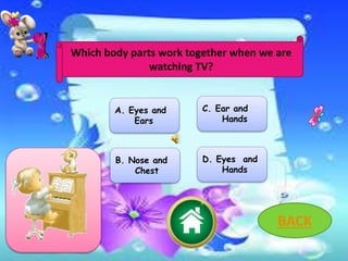 Interactive Quiz About Parts Of The Body | PPTX