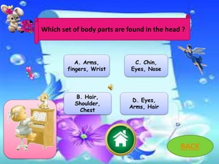 Interactive Quiz About Parts Of The Body | PPTX