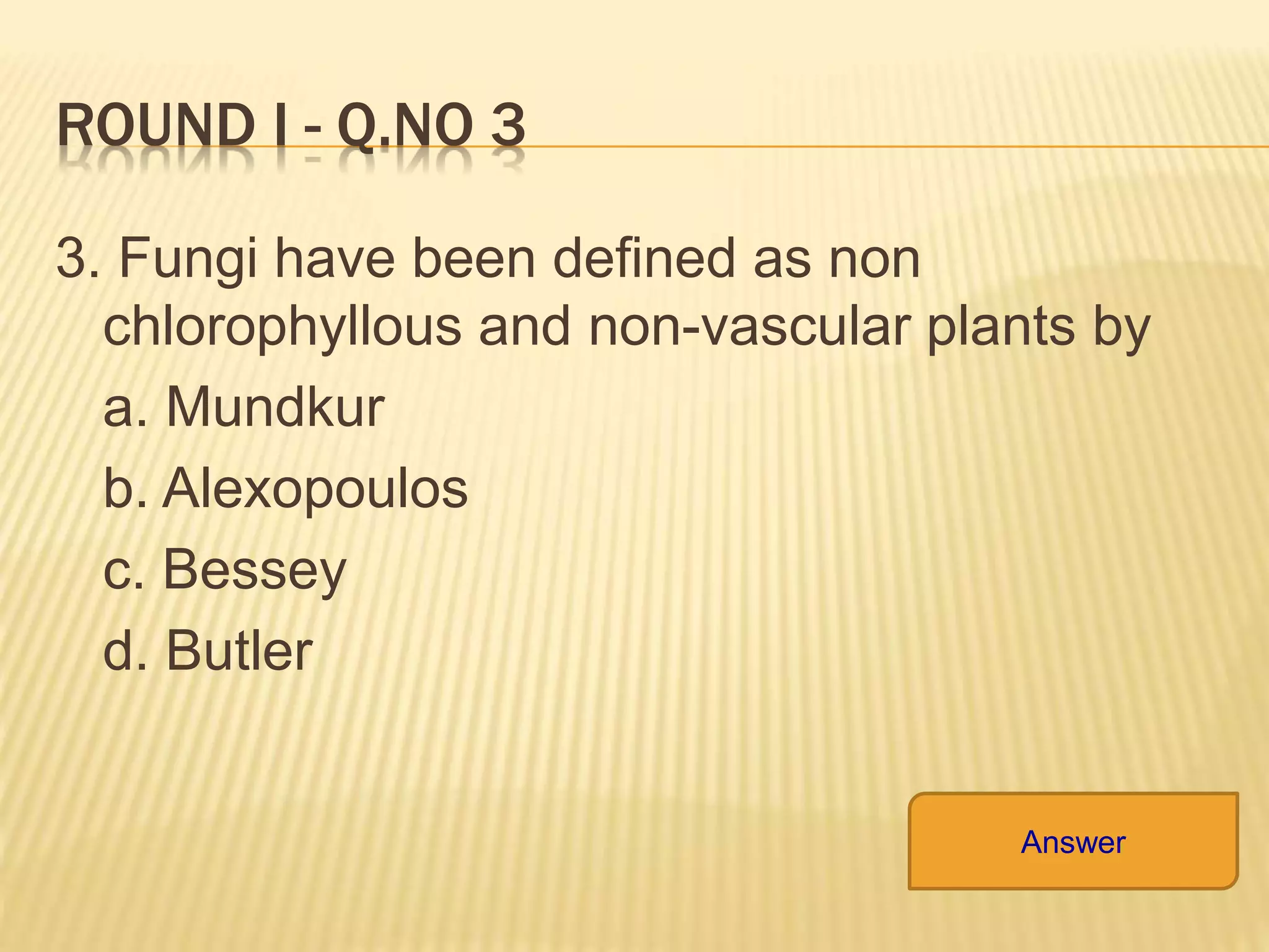Interactive quiz on fundamentals of botany | PPTX