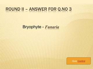 Interactive quiz on fundamentals of botany | PPTX