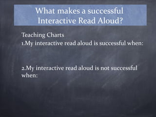 Interactive read aloud | PPT