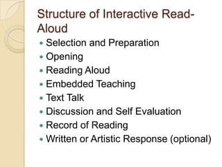Interactive read aloud for lc 2 | PPT