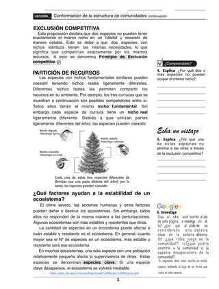 Conformación de la estructura de las comunidades | PDF