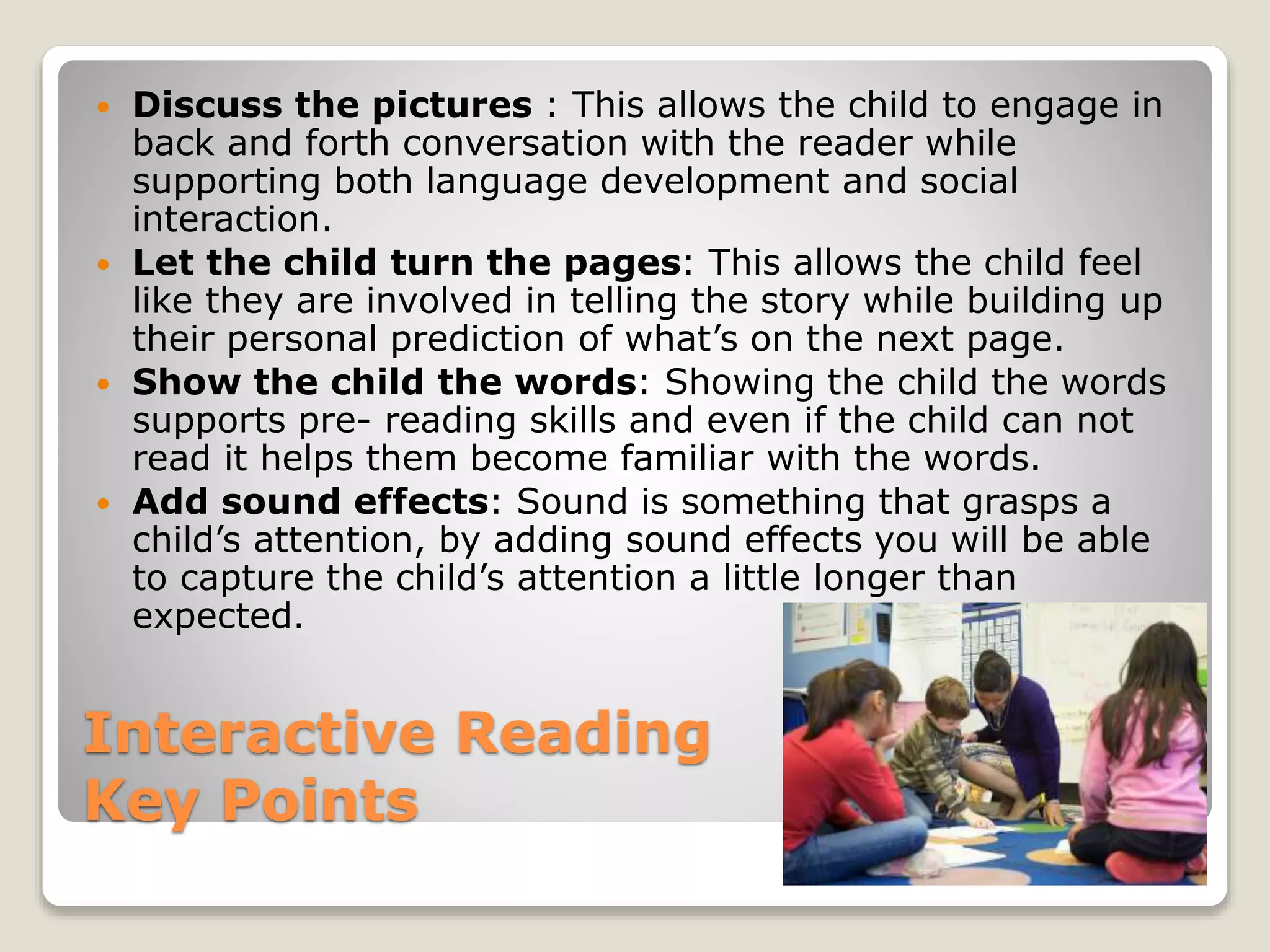 Interactive reading and a child’s development | PPTX