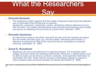 Interactive Reading Model | PPTX