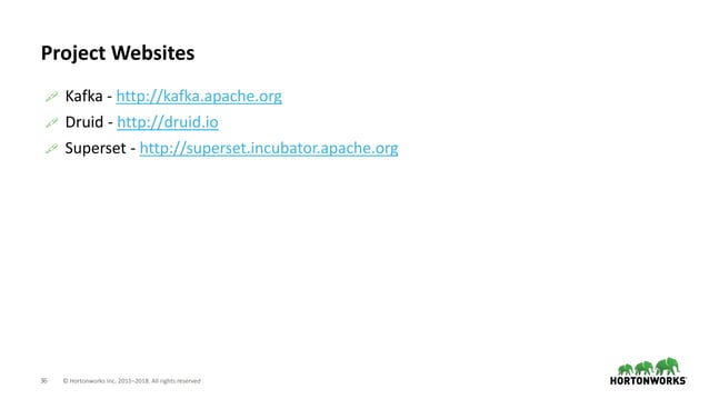 Interactive Real Time Dashboards On Data Streams Using Kafka Druid And Superset Ppt