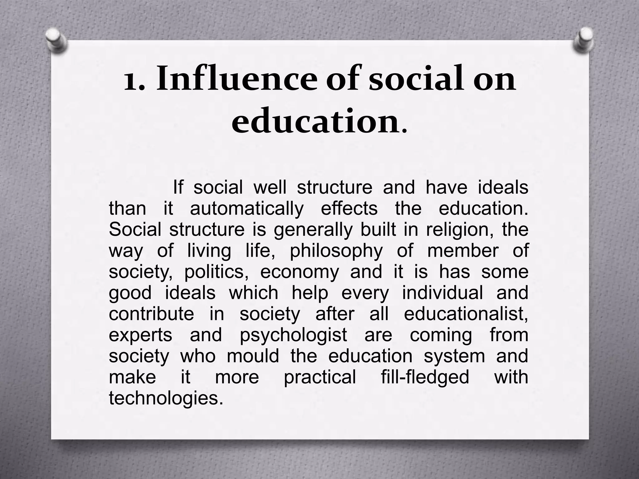 Interactive role of education and society.. PPT | PPTX