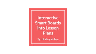 Interactive smart boards into lesson plans | PDF
