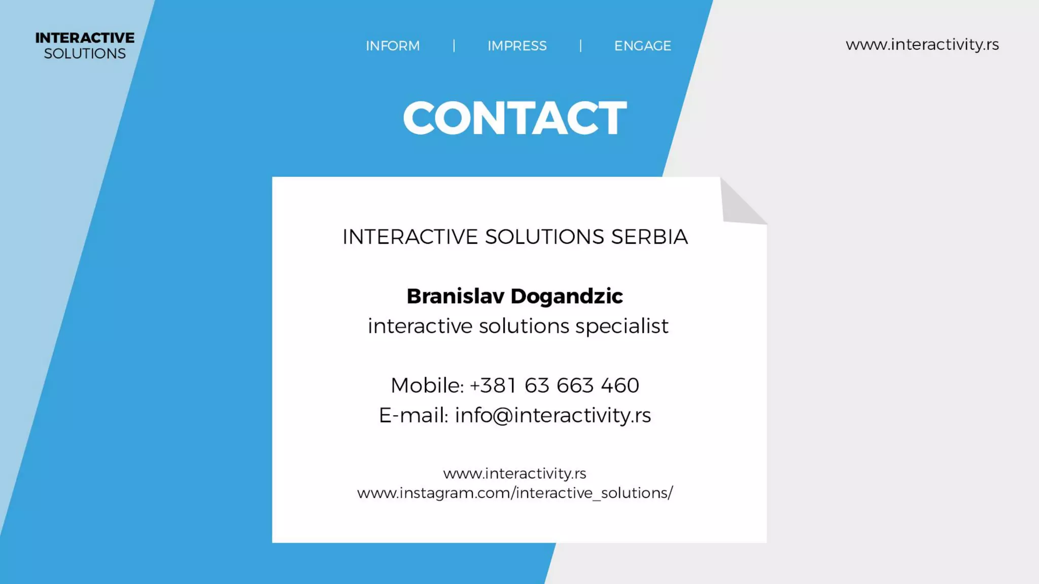 Interactive solutions Serbia | PDF