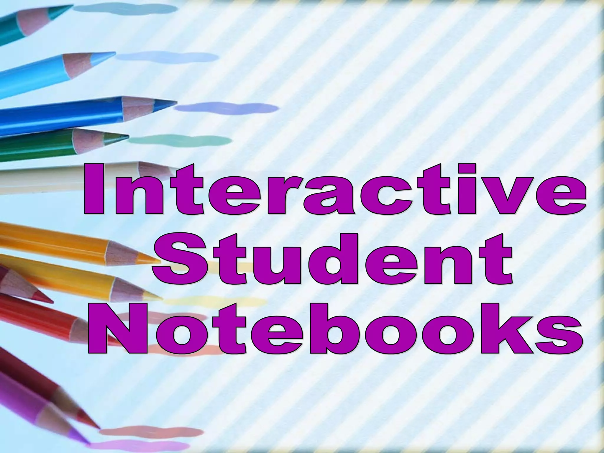Interactive student notebooks a lance 2013 | PPT