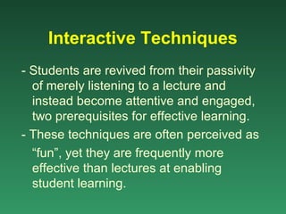 Interactive Teaching Strategies | PPT