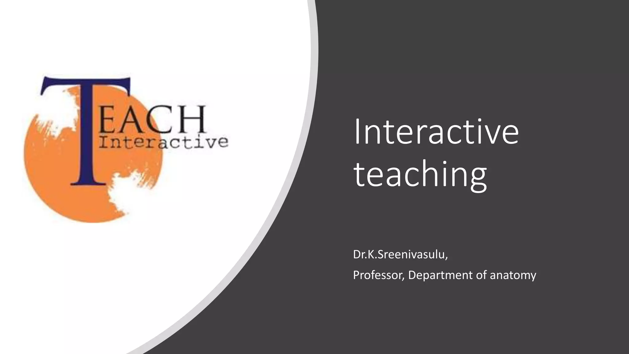 Interactive teaching | PPTX