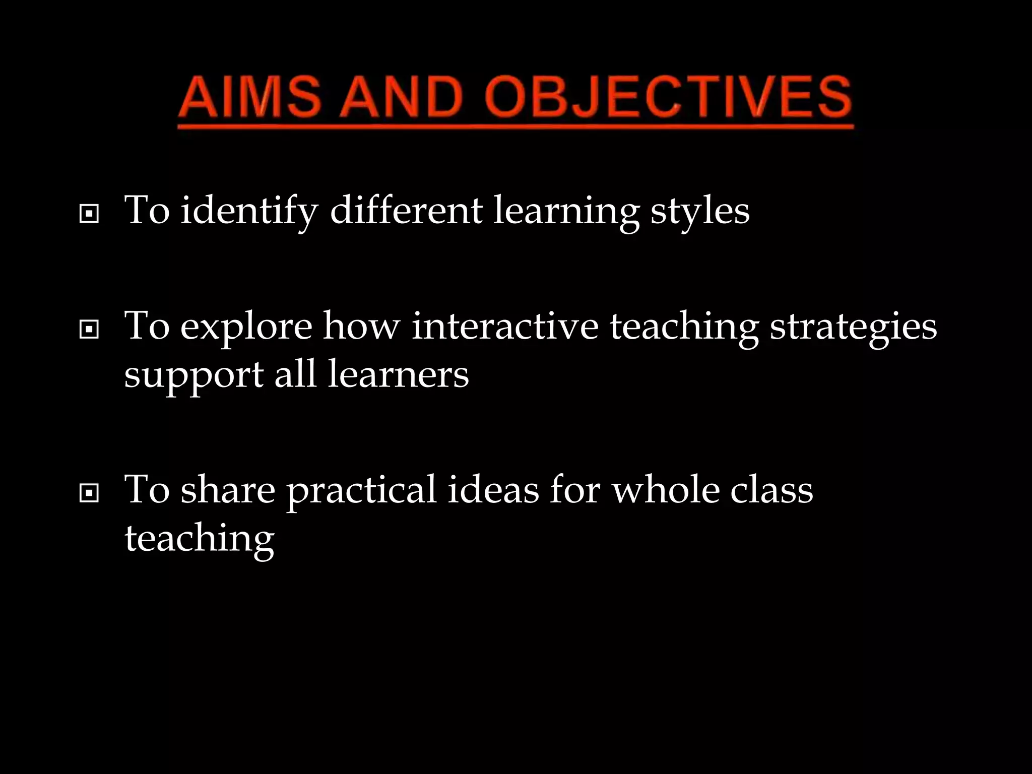 Interactive Teaching Strategies | PPTX