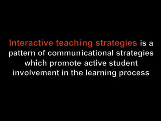 Interactive Teaching Strategies | PPTX