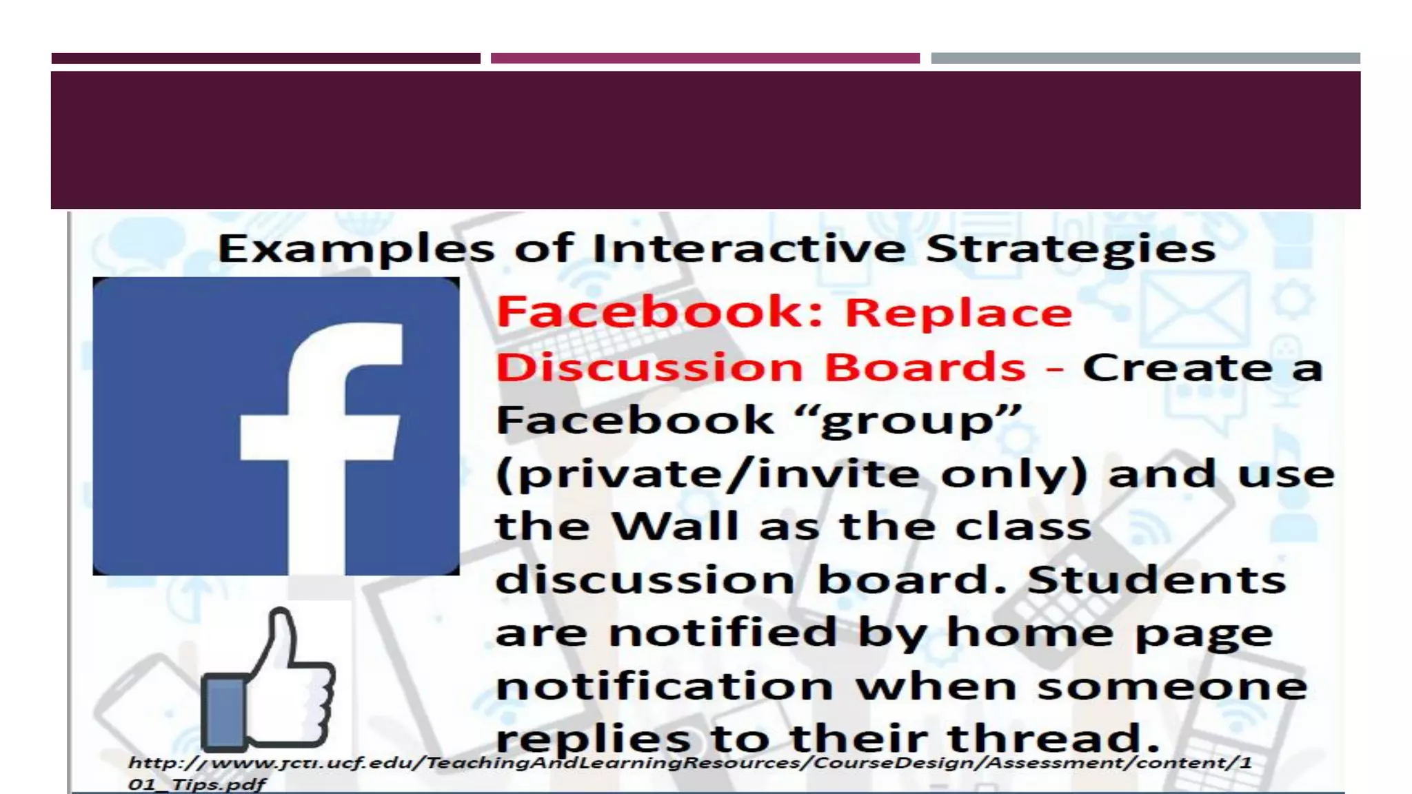 Advanced Techniques of Instruction Unit II - Interactive Teaching ...