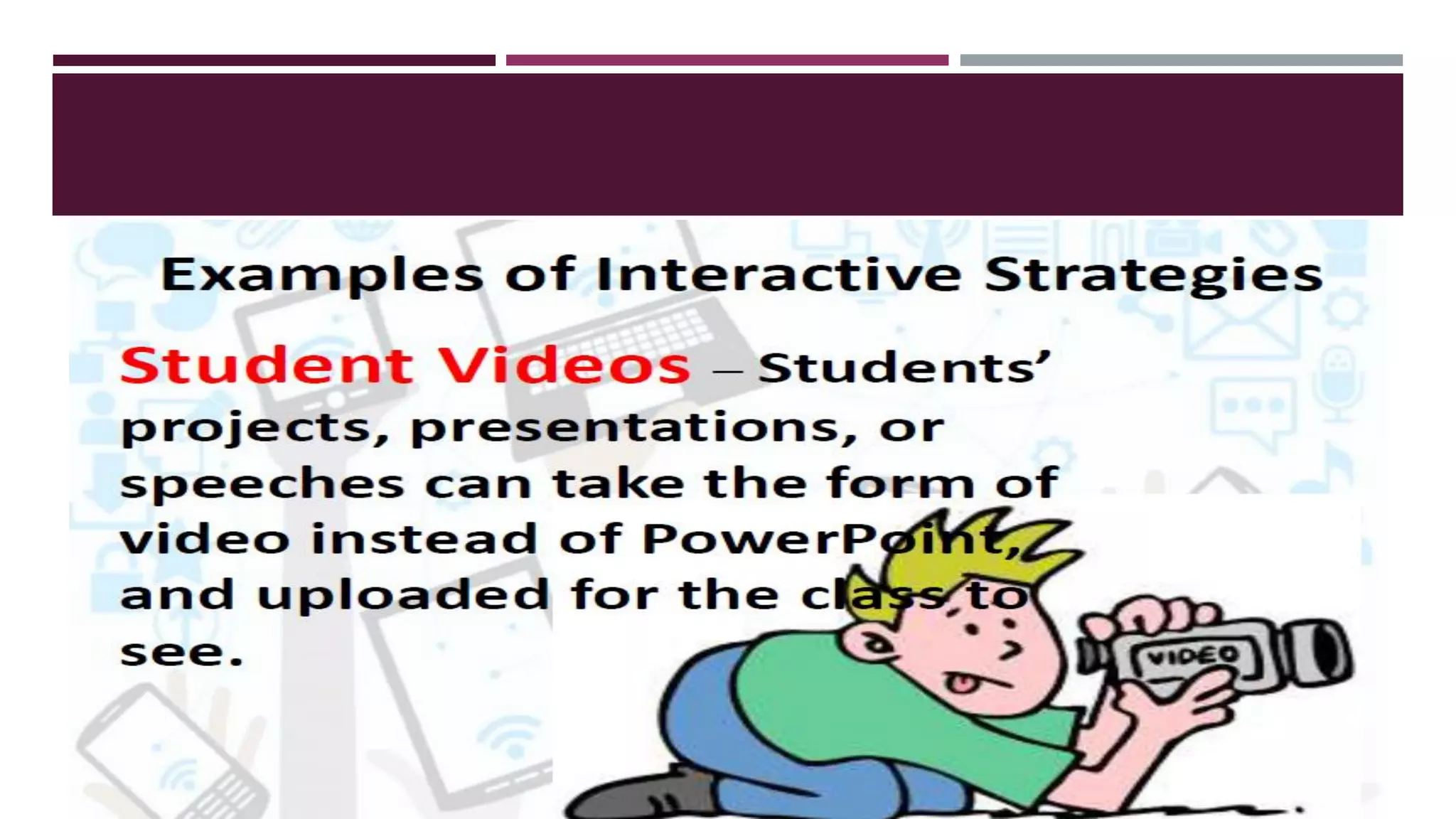Advanced Techniques of Instruction Unit II - Interactive Teaching ...