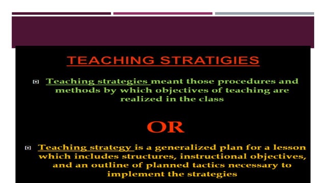 Advanced Techniques of Instruction Unit II - Interactive Teaching ...