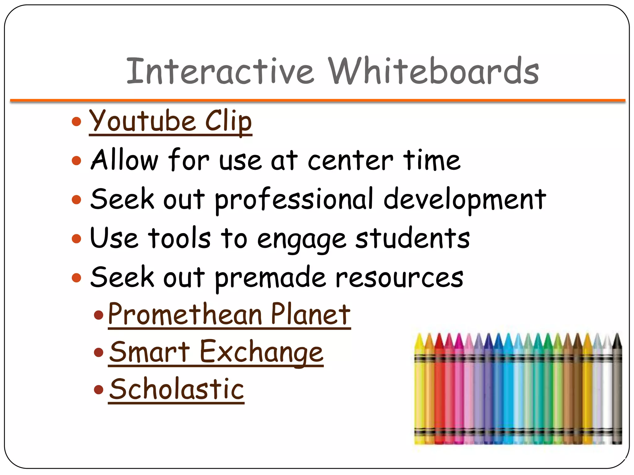 Interactive Technology In The Early Childhood Classroom Pptx