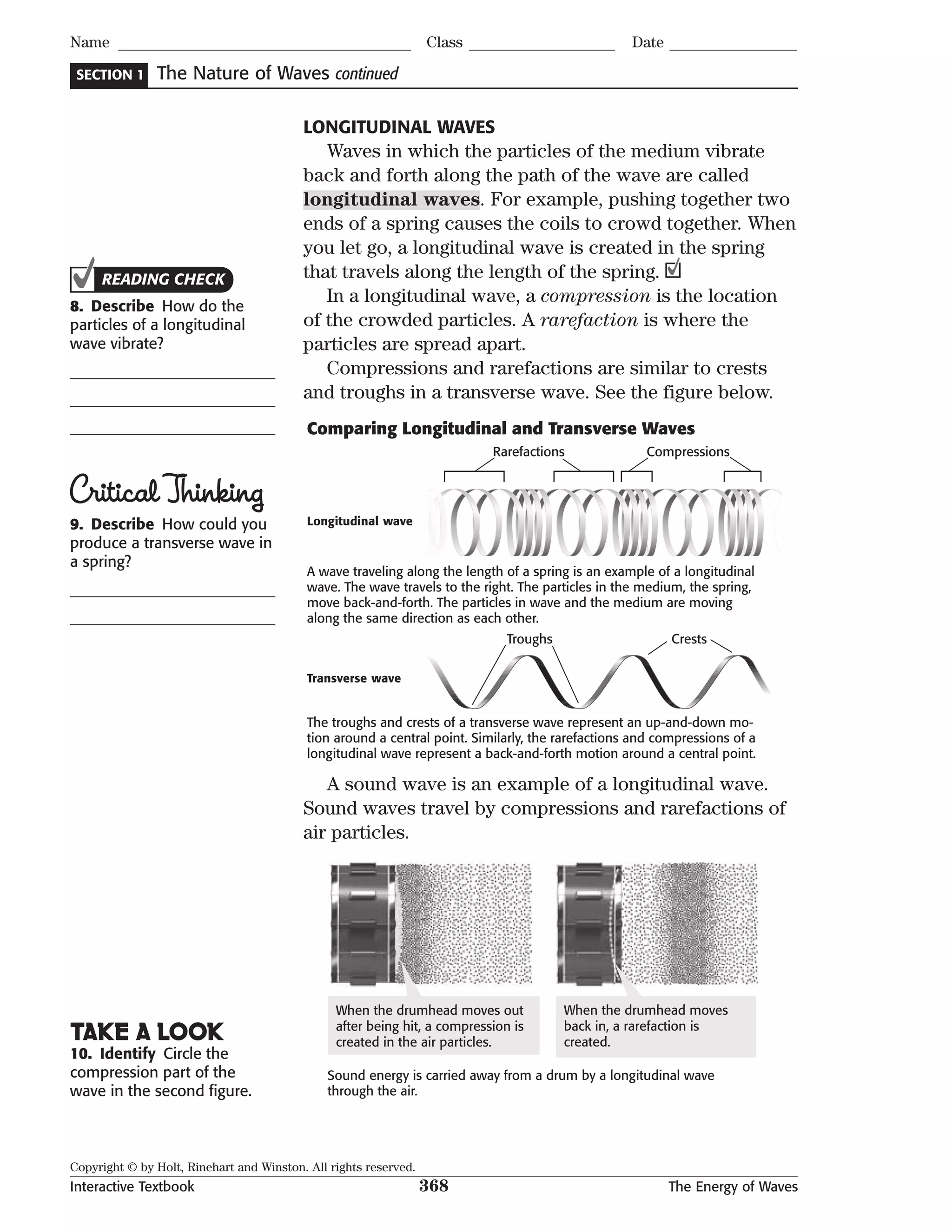 Interactive Textbook Ch. 20 The Energy of Waves | PDF | Physics | Science
