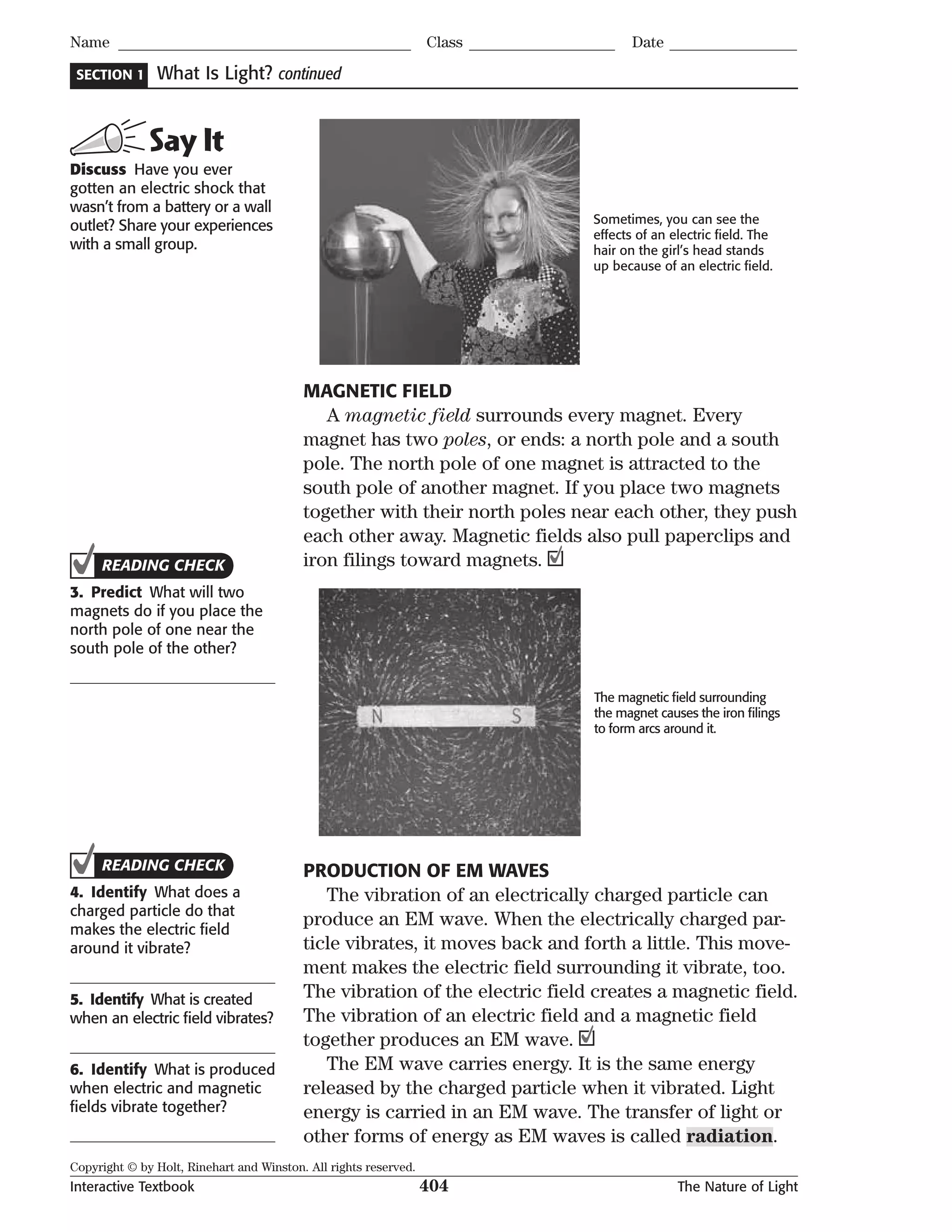 Interactive Textbook Ch. 20 The Energy of Waves | PDF