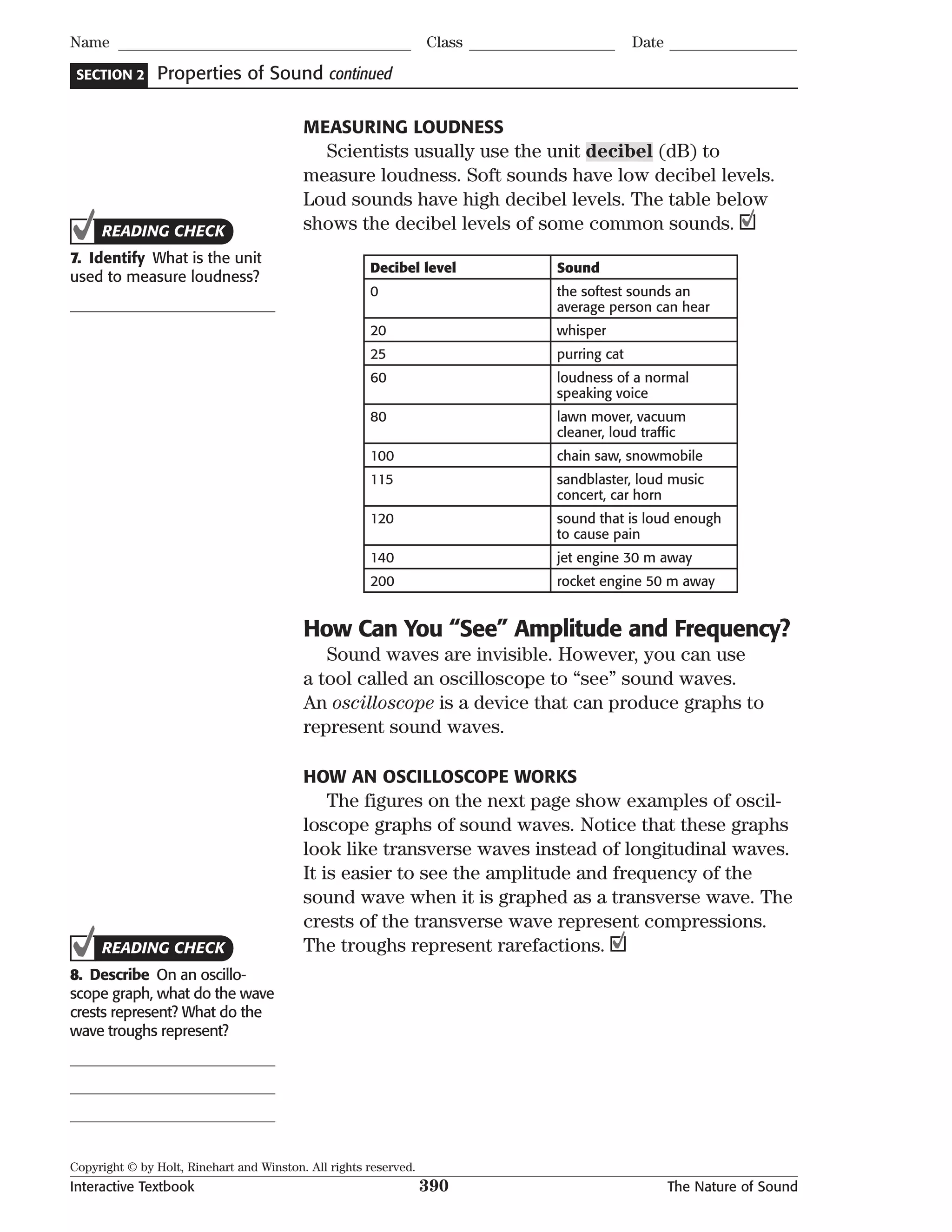 Interactive Textbook Ch. 21 The Nature of Sound | PDF