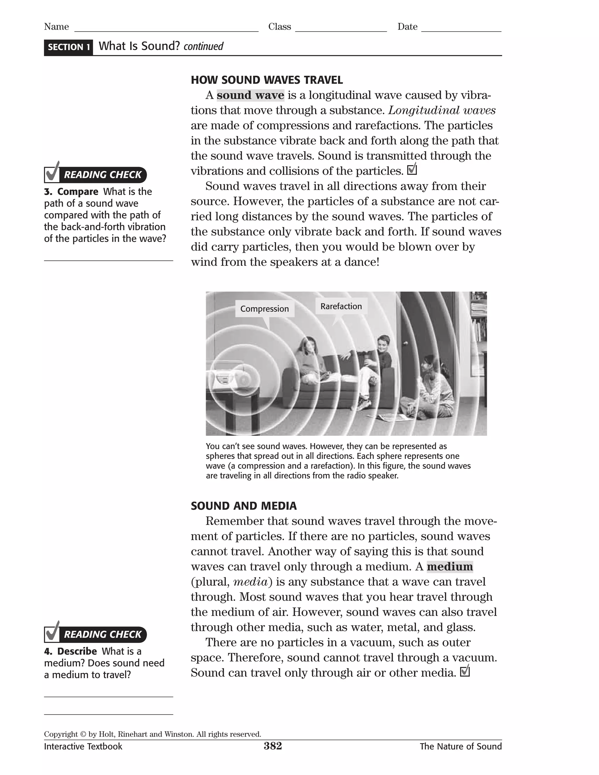 Interactive Textbook Ch. 21 The Nature of Sound | PDF