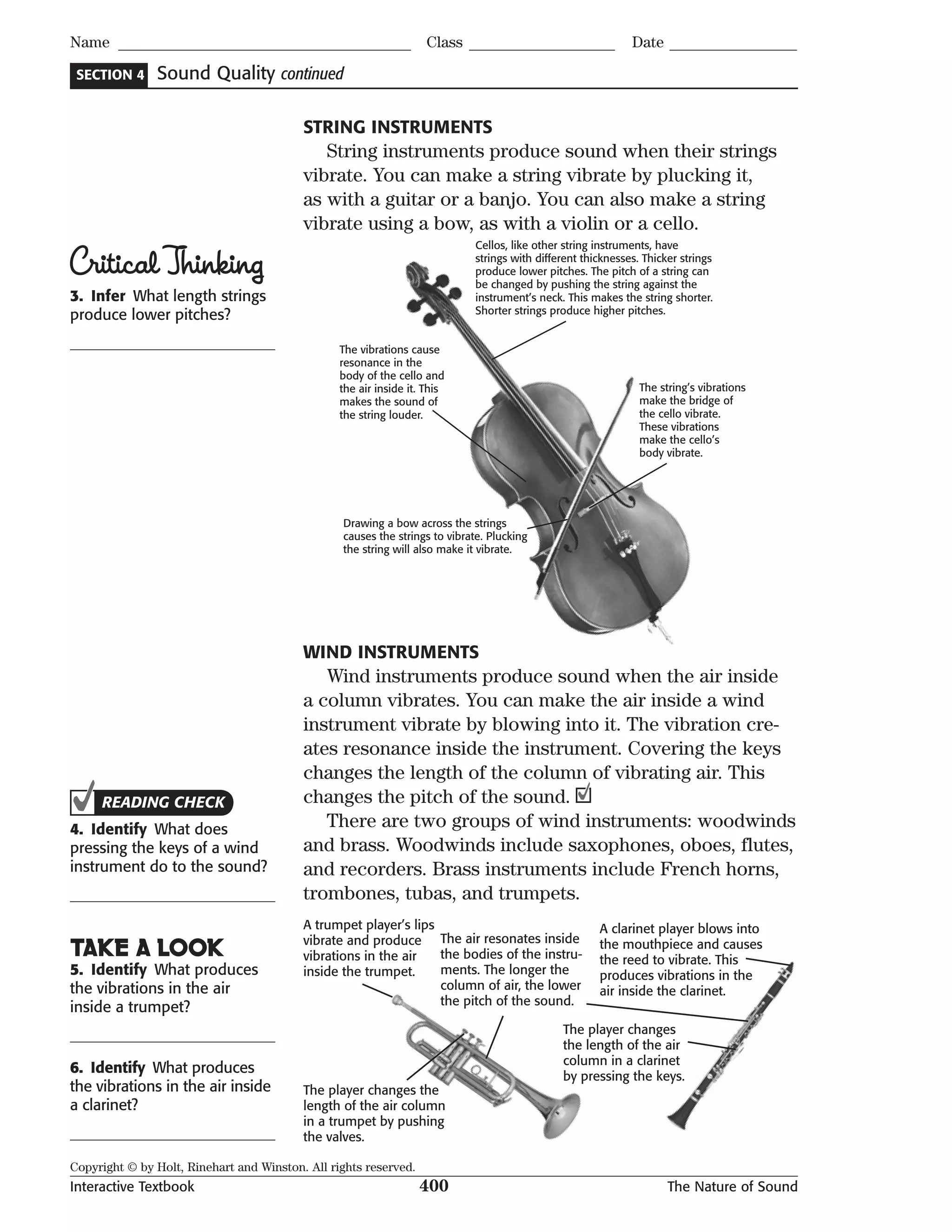 Interactive Textbook Ch. 21 The Nature of Sound | PDF