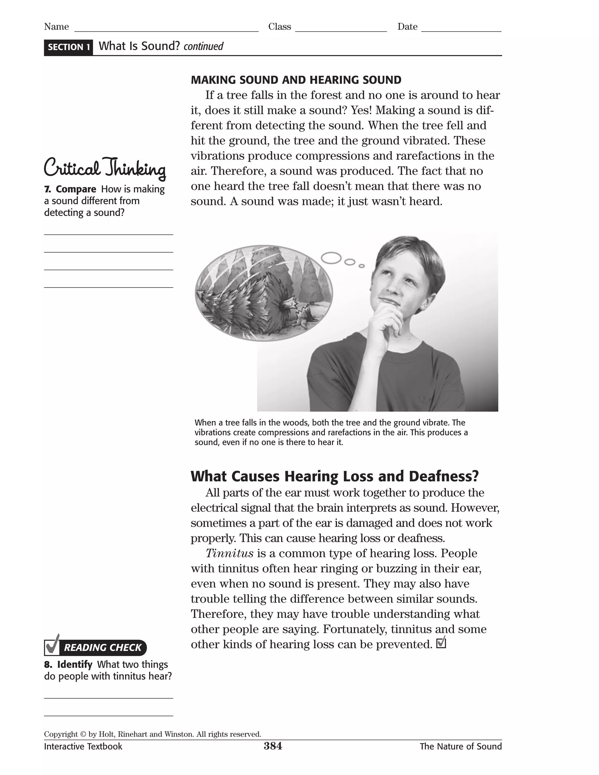 Interactive Textbook Ch. 21 The Nature of Sound | PDF