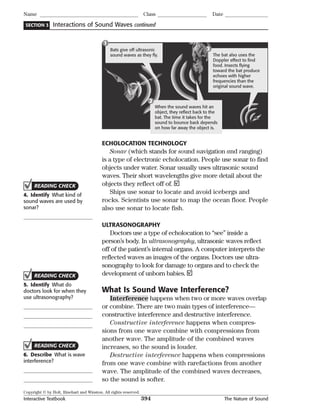 Interactive Textbook Ch. 21 The Nature of Sound | PDF