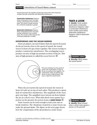 Interactive Textbook Ch. 21 The Nature of Sound | PDF