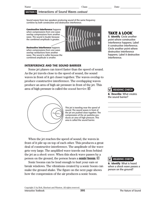 Interactive Textbook Ch. 21 The Nature of Sound | PDF
