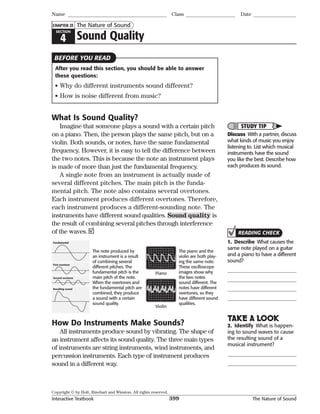 Interactive Textbook Ch. 21 The Nature of Sound | PDF