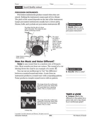 Interactive Textbook Ch. 21 The Nature of Sound | PDF