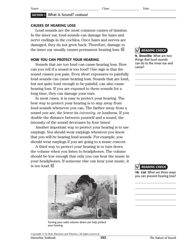 Interactive Textbook Ch. 21 The Nature of Sound | PDF