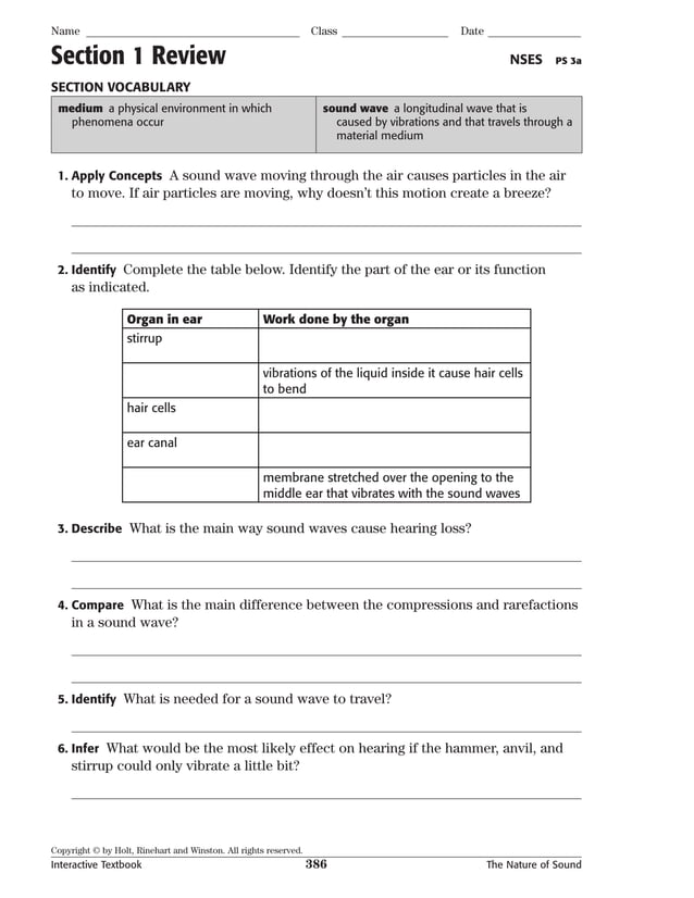 Interactive Textbook Ch. 21 The Nature of Sound | PDF