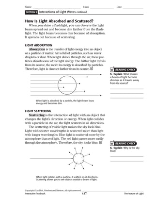Interactive Textbook Ch. 22 The Nature of Light | PDF