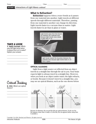 Interactive Textbook Ch. 22 The Nature of Light | PDF