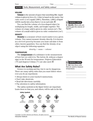 Interactive textbook ch. 1 the world of physical science | PDF