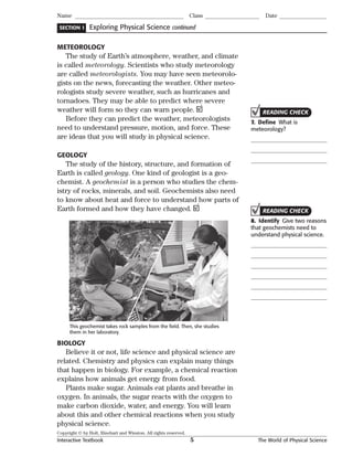 Interactive textbook ch. 1 the world of physical science | PDF