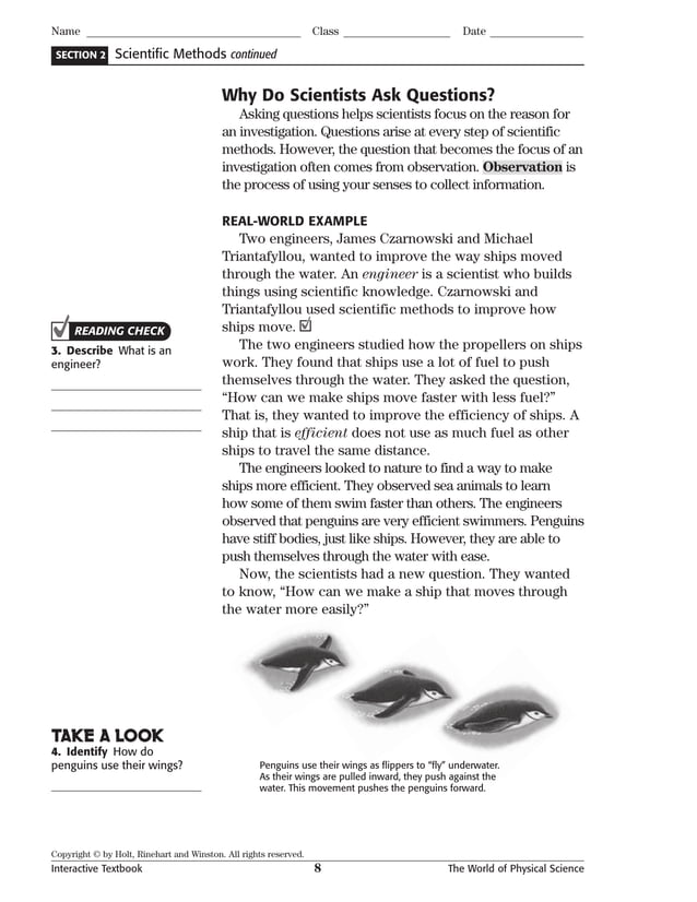 Interactive textbook ch. 1 the world of physical science | PDF