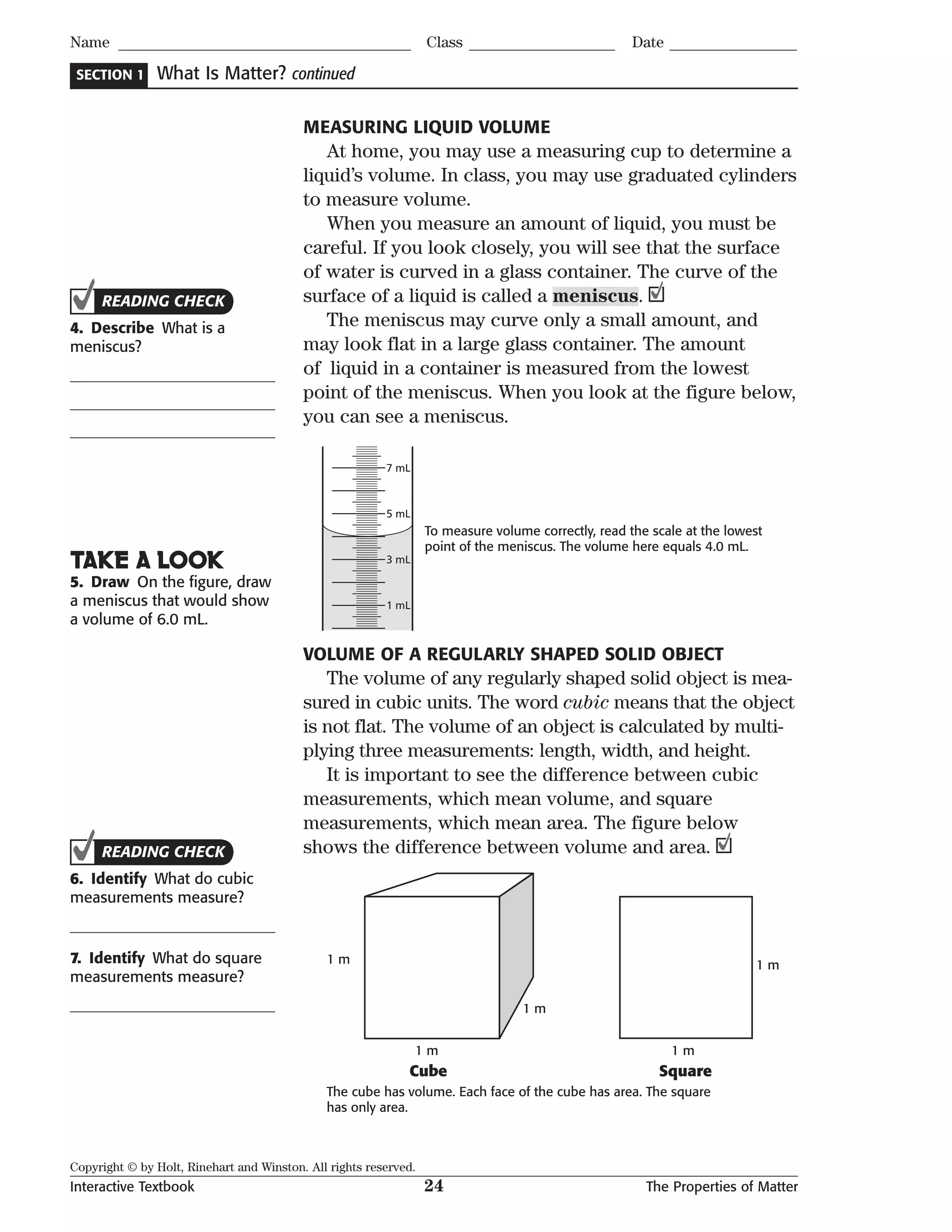 Interactive textbook ch. 2 & 3 the properties & states of matter | PDF