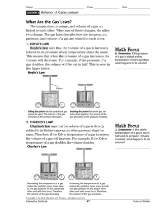 Interactive textbook ch. 2 & 3 the properties & states of matter | PDF