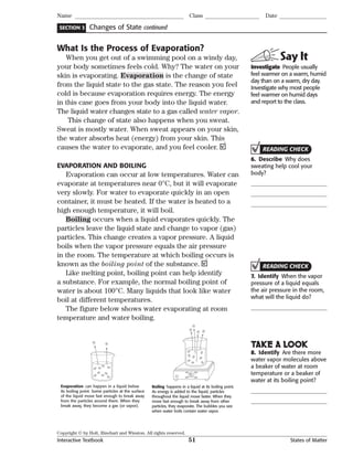 Interactive textbook ch. 2 & 3 the properties & states of matter | PDF