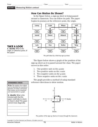 Interactive textbook ch. 5 matter in motion | PDF