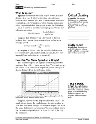 Interactive textbook ch. 5 matter in motion | PDF